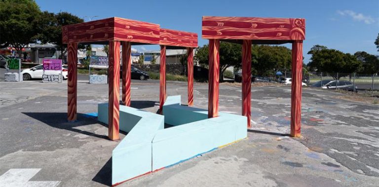 Collaborative community graffiti pavilion moves to Henderson – Unitec