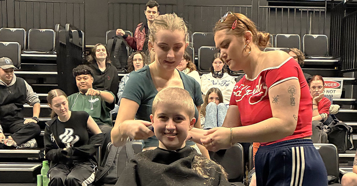 Unitec acting student’s hair to make a difference – Unitec